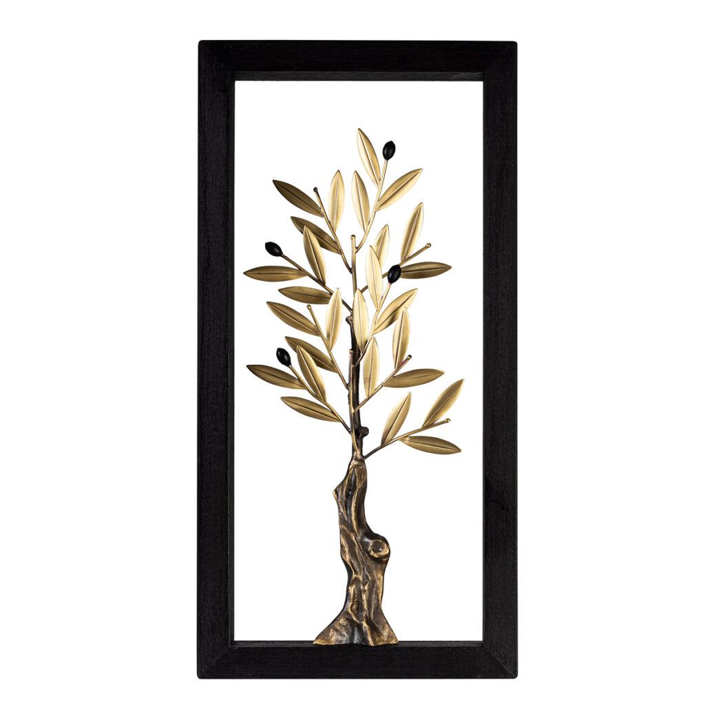 Bronze Olive Tree - Wood Art Frame 15X20cm - George Art Jewels